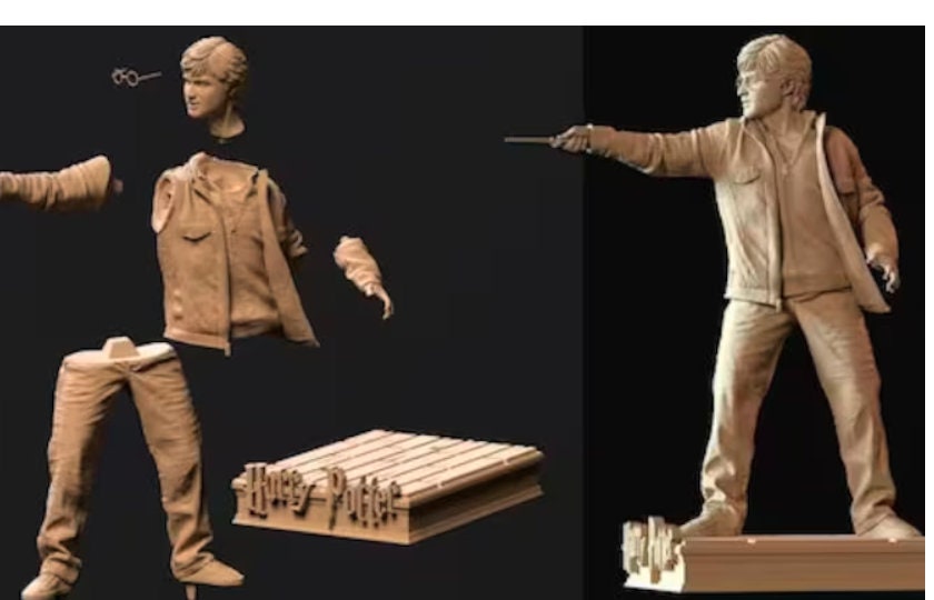 Harry 3D STL File, Digital Download STL File, 3D Printing, Harry Movie ...
