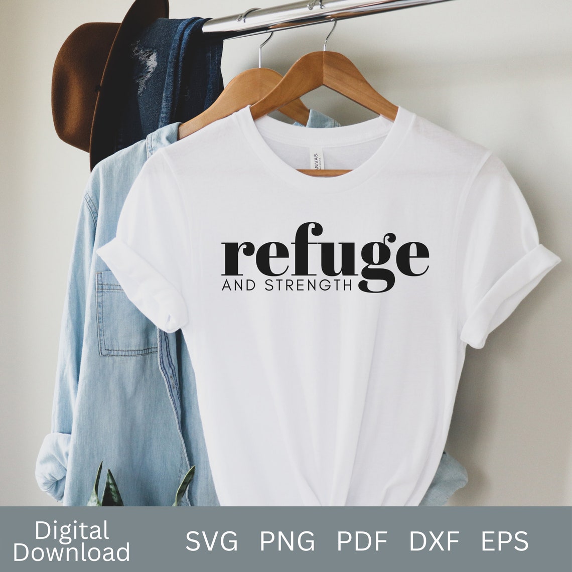 Refuge and Strength Svg, Christian Svg, Faith Svg, Sublimation Svg ...