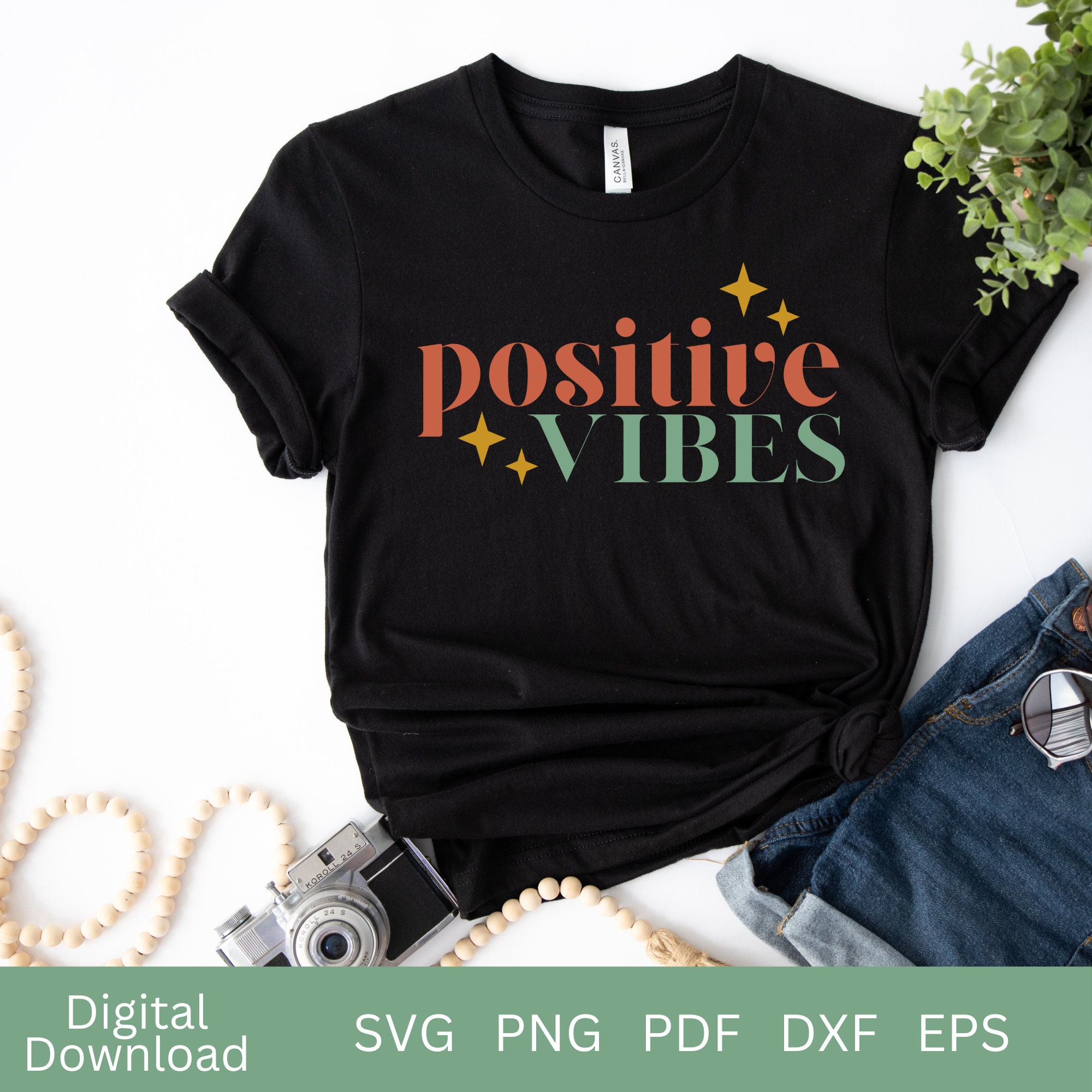 Positive Vibes Svg Good Vibes Svg Inspiration Svg - Etsy