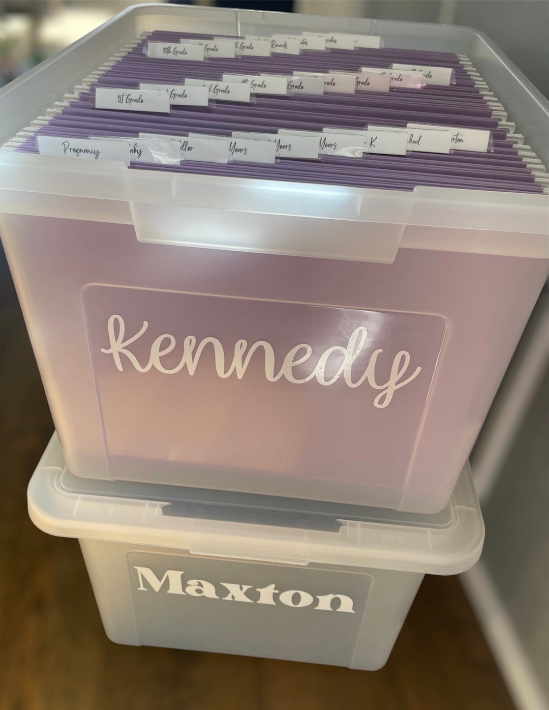 Custom Keepsake Box,decal & Folder DIY Kit, DIY Keepsake Organizer,kids ...