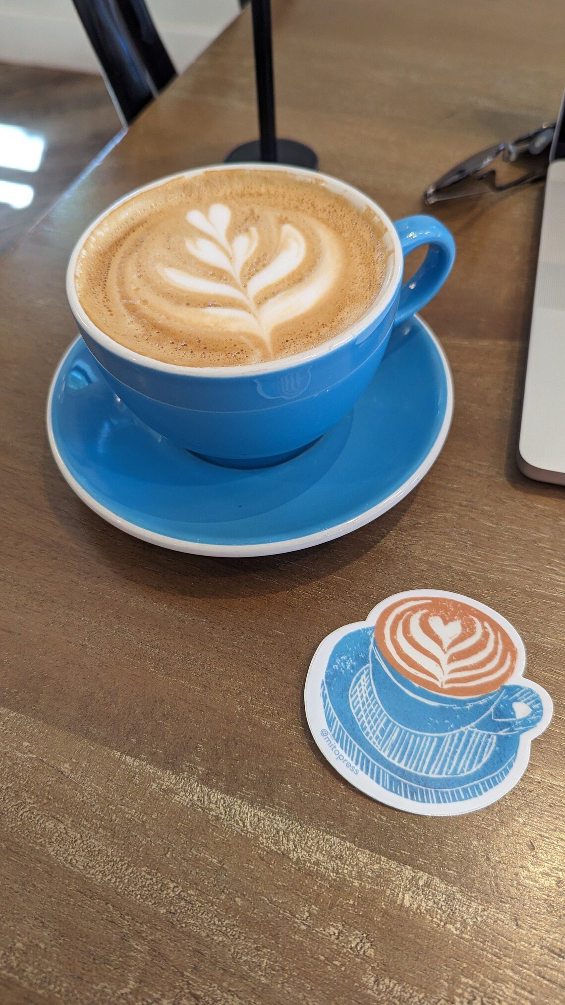 Latte Sticker - Linocut Artwork Sticker - Etsy