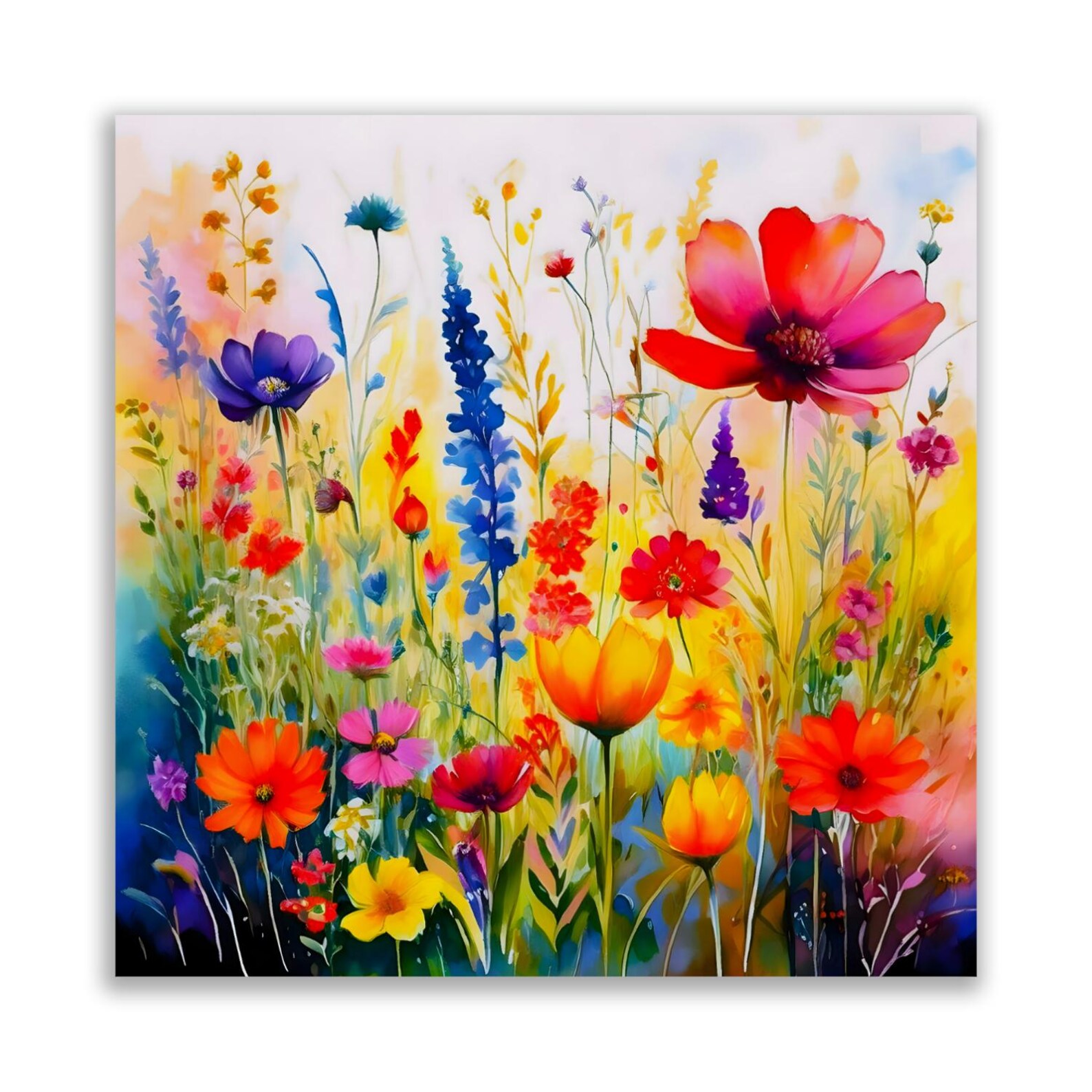 Wildflowers No.3, Fusion-art Print, the Image Captures the Vibrant ...