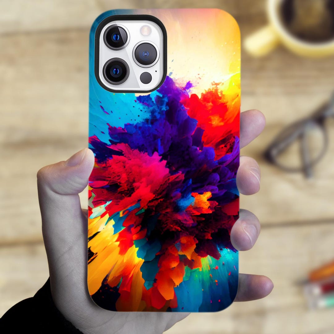 Explosion of Colour, Magsafe Tough Phone Case, Full Wrap Technology ...