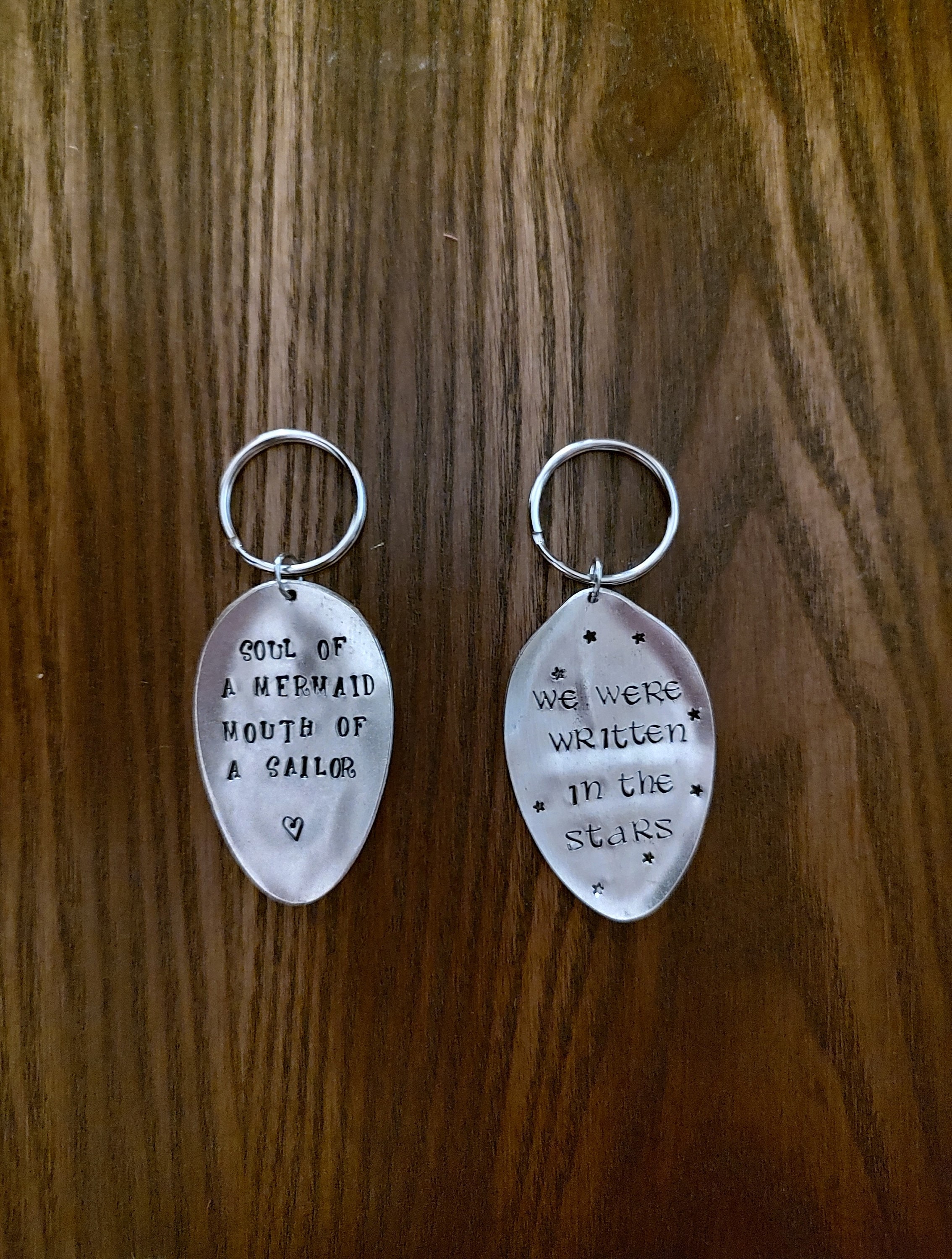 Handmade Vintage Spoon Keychain - Choose Your Quote - Etsy