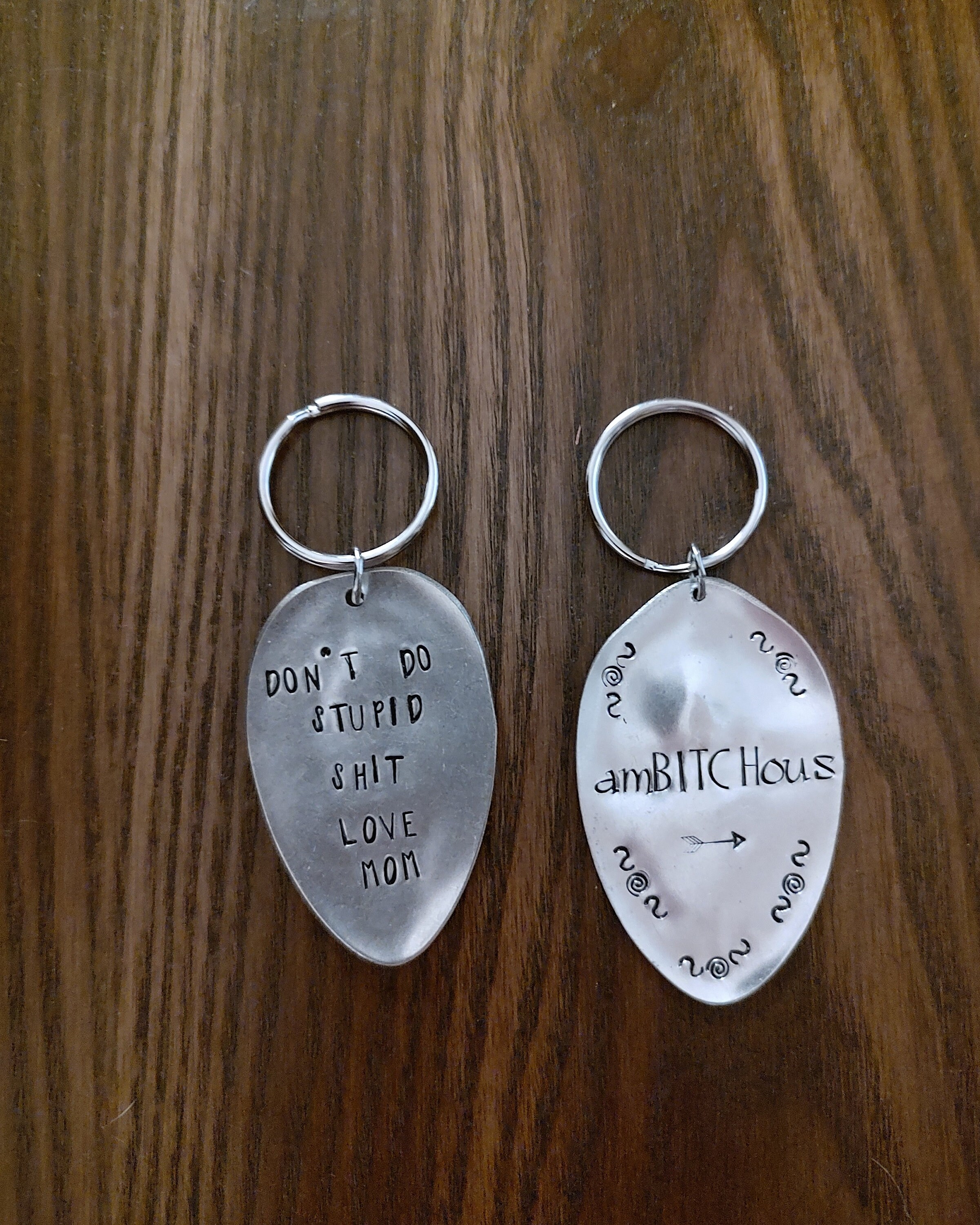 Handmade Vintage Spoon Keychain - Choose Your Quote - Etsy