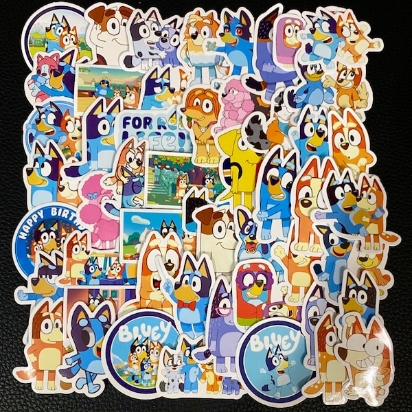 Bluey Stickers - Etsy