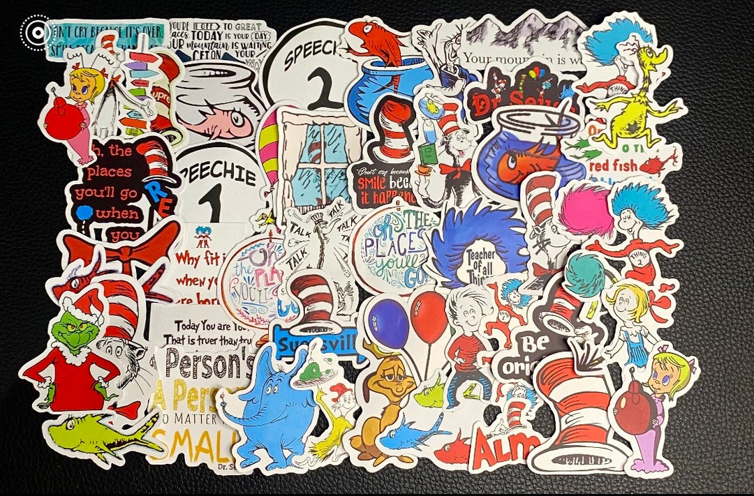 Cat and Hat Sticker Pack 5-pack Stickers - Etsy