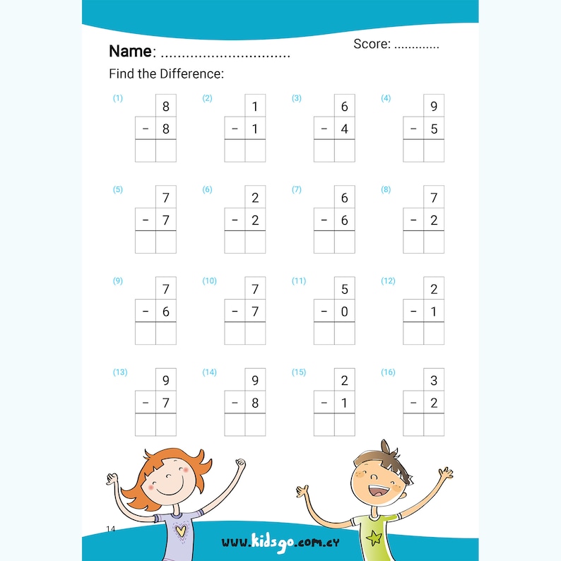 20 Printable Addition & Subtraction up to 20 - Math Worksheets ...