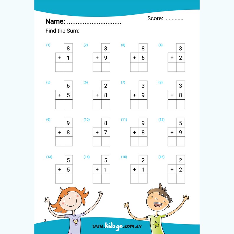 20 Printable Addition & Subtraction up to 20 - Math Worksheets ...