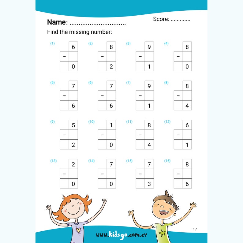 20 Printable Addition & Subtraction up to 20 - Math Worksheets ...