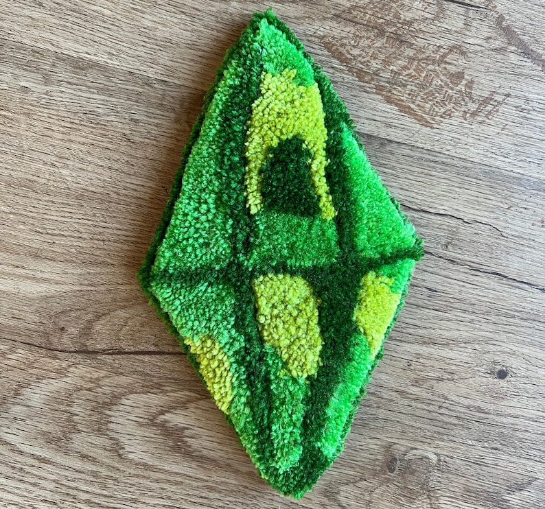 SIMS Plumbob Tufted Wall Hanging - Etsy