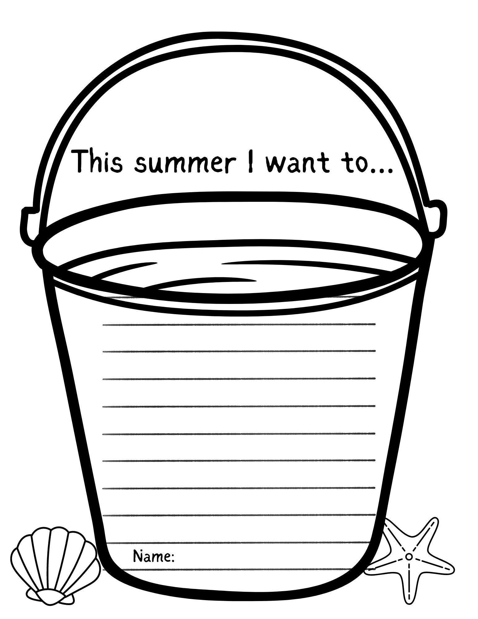 Summer Bucket List Writing Activity - Etsy