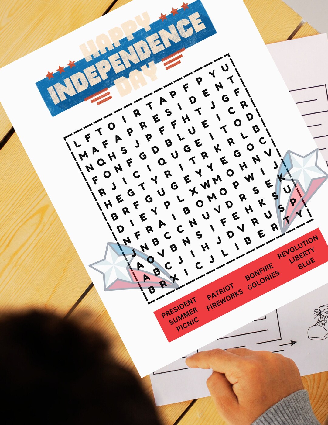 Fourth of July Word Search, 4th of July Word Search, Printable Fourth ...
