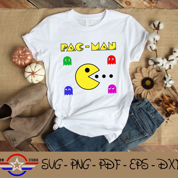 Pacman Svg - Etsy