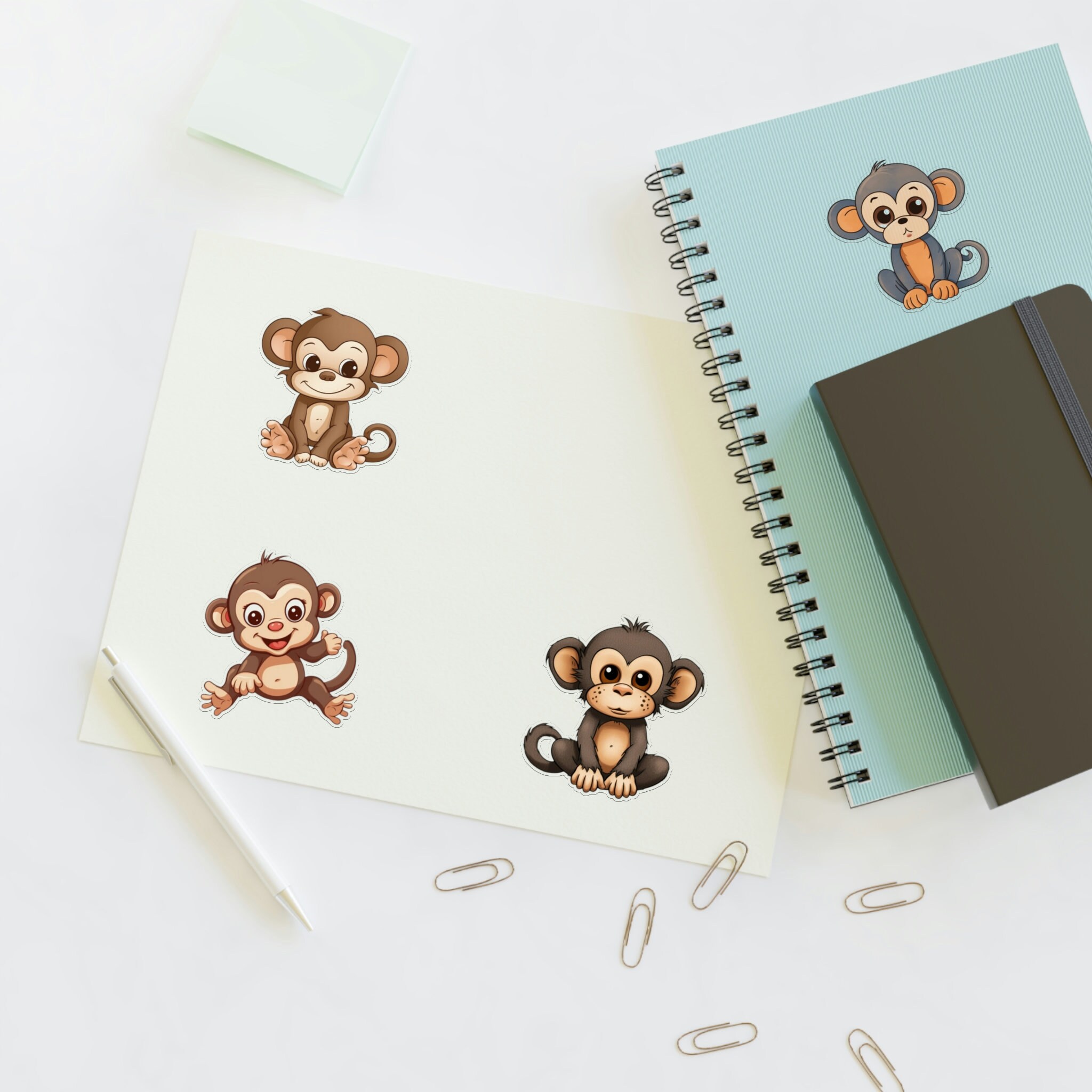 Monkey Stickers | Monkey Sticker Pack | Monkey Sticker | Monkey Digital ...