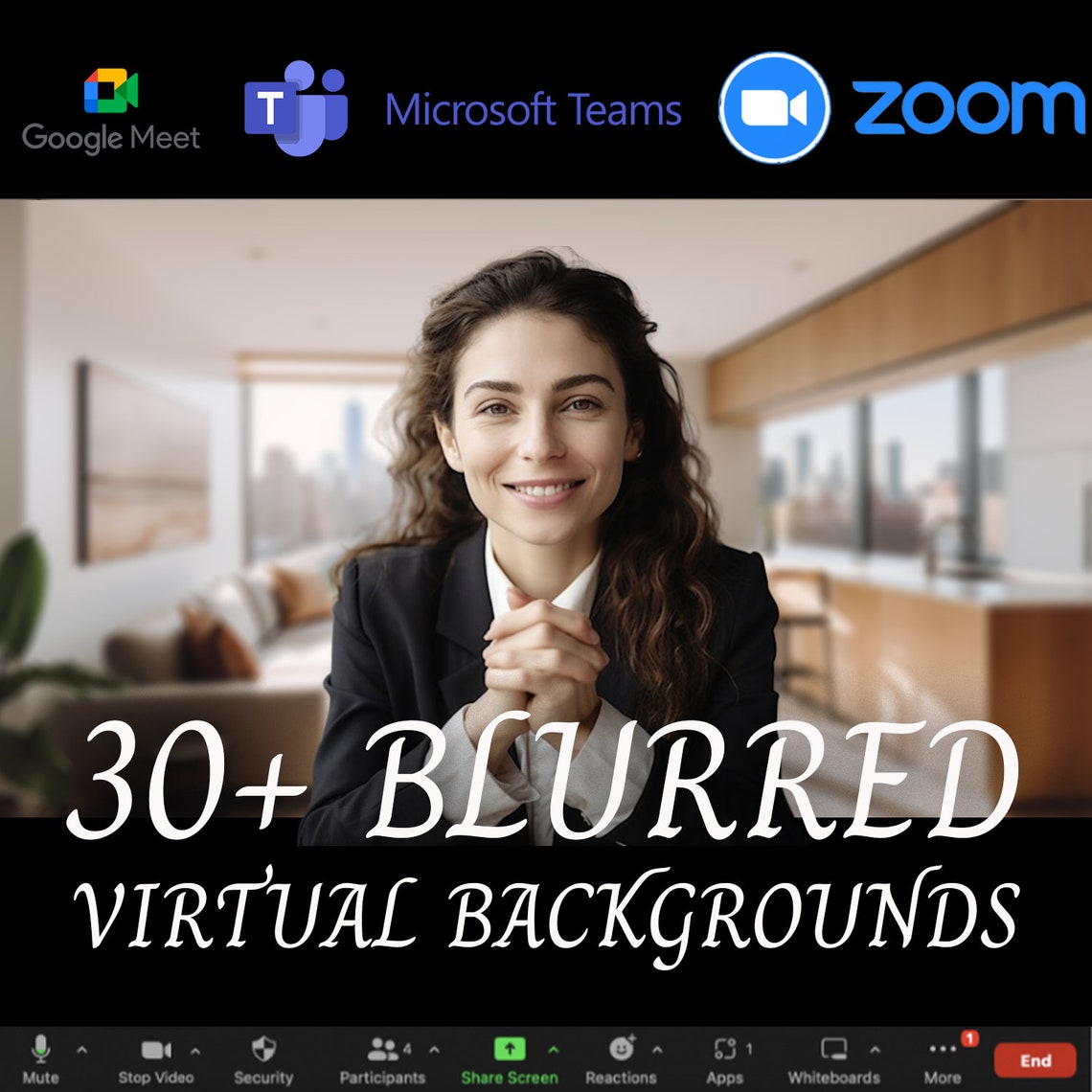 Zoom Backgrounds Blurred Background Virtual Backgrounds Zoom Blur Blurry Zoom Office Background ...