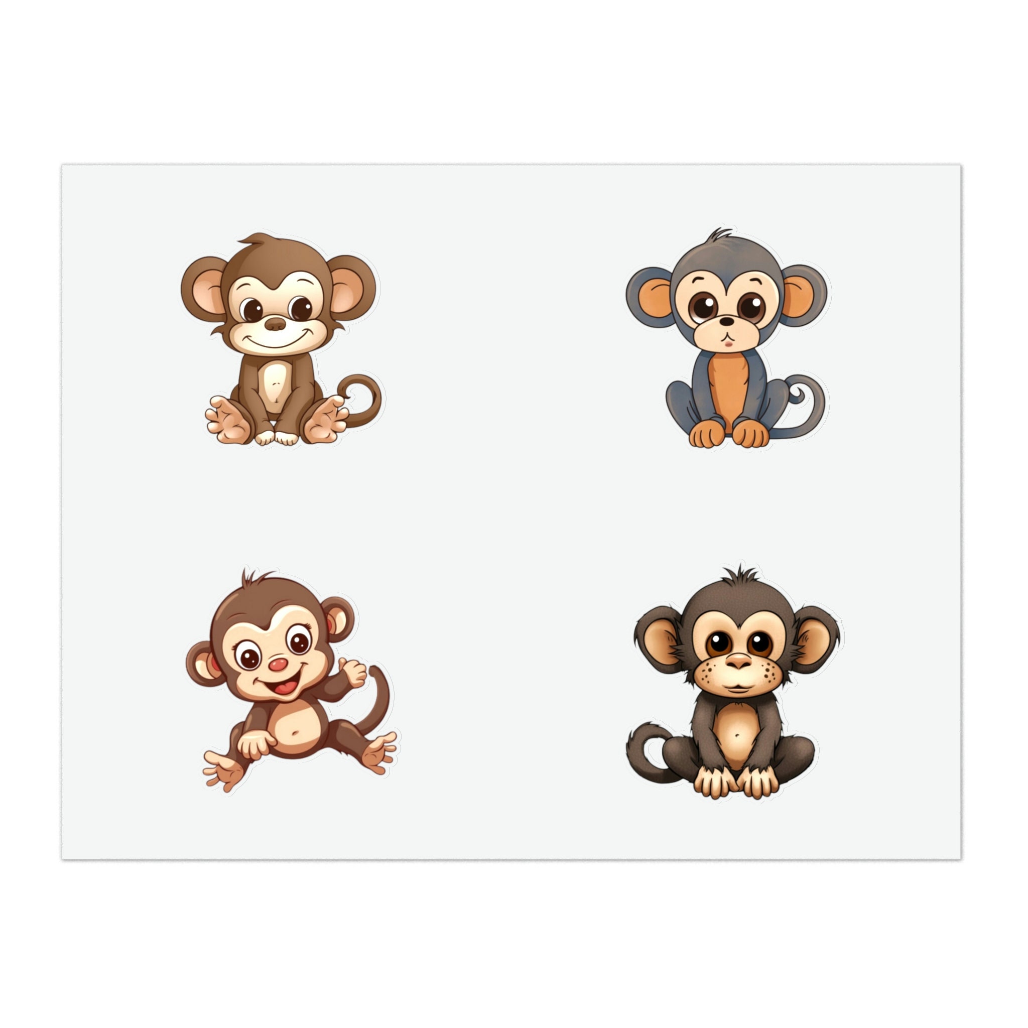 Monkey Stickers | Monkey Sticker Pack | Monkey Sticker | Monkey Digital ...