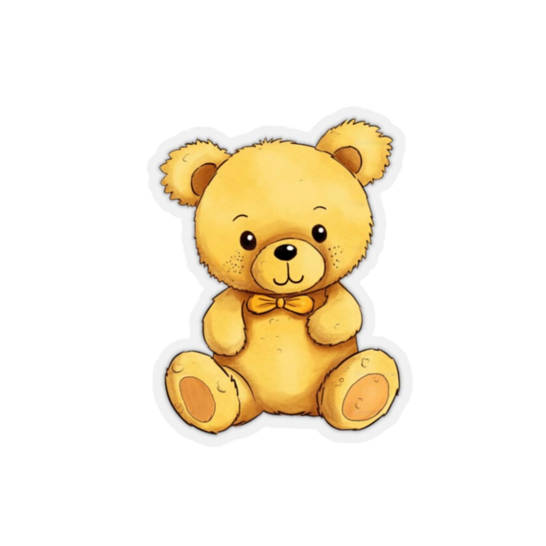 Teddy Bear Sticker Bear Sticker Cute Teddy Bear Sticker - Etsy