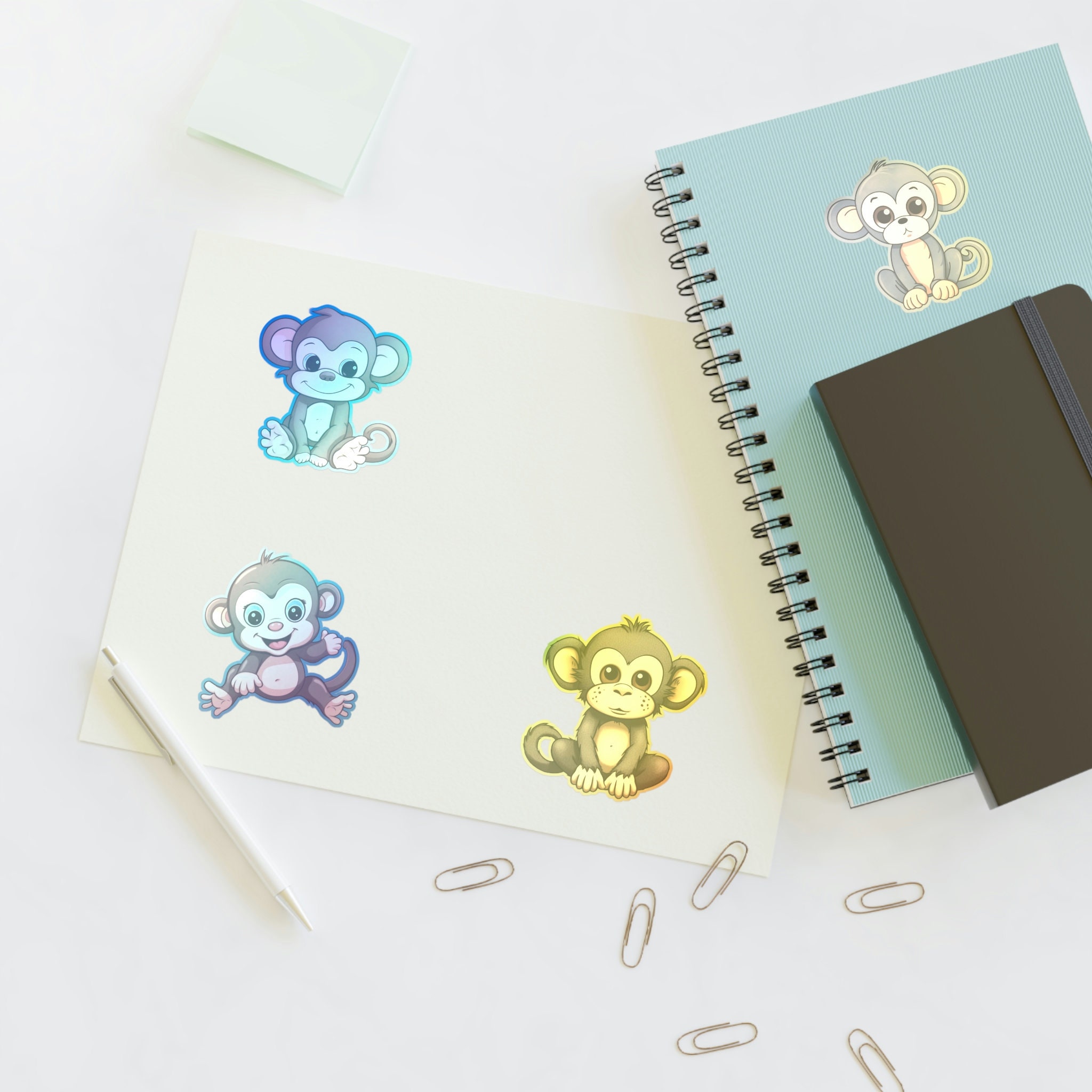 Monkey Stickers | Monkey Sticker Pack | Monkey Sticker | Monkey Digital ...