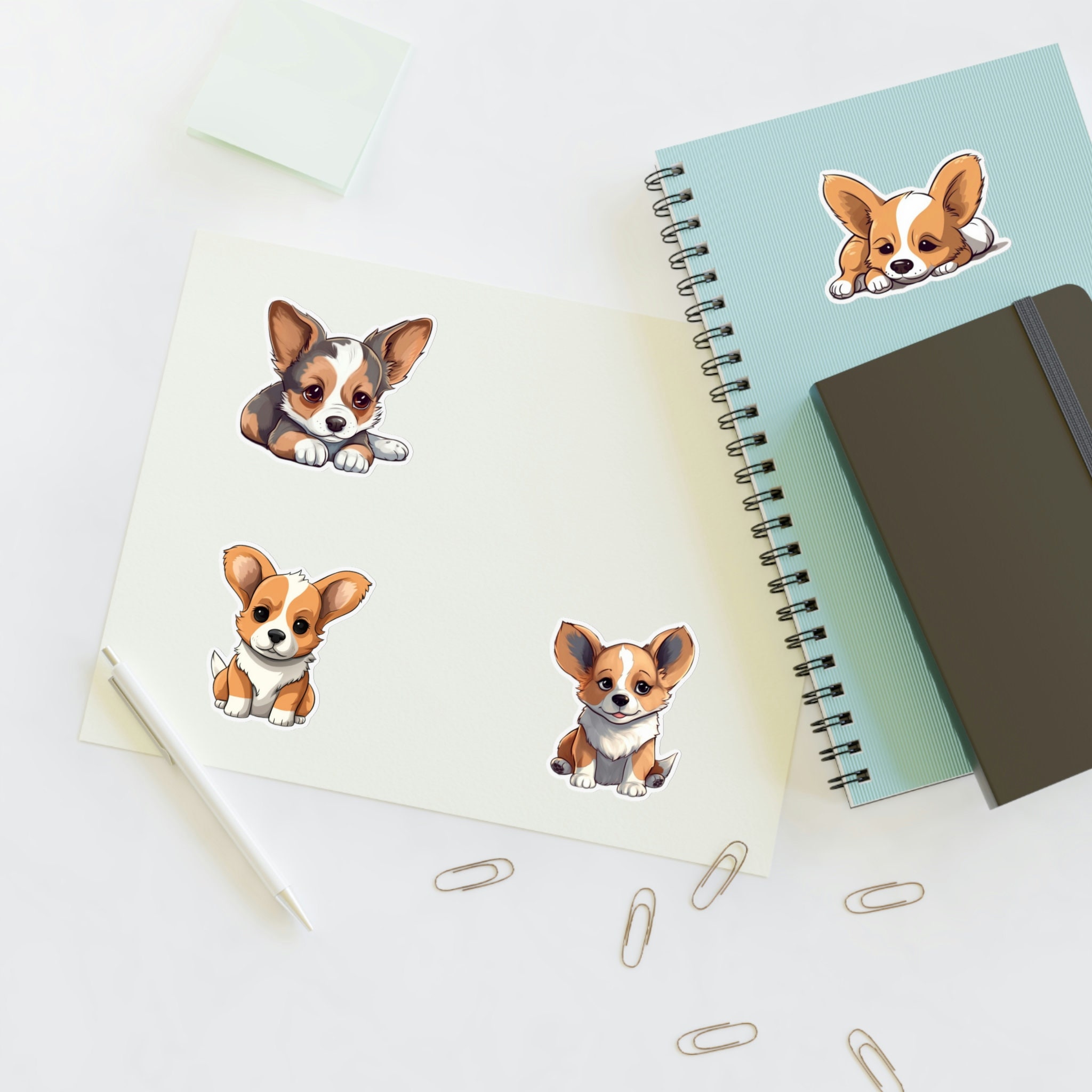 Corgi Stickers Corgi Sticker Pack Cute Corgi Sticker - Etsy