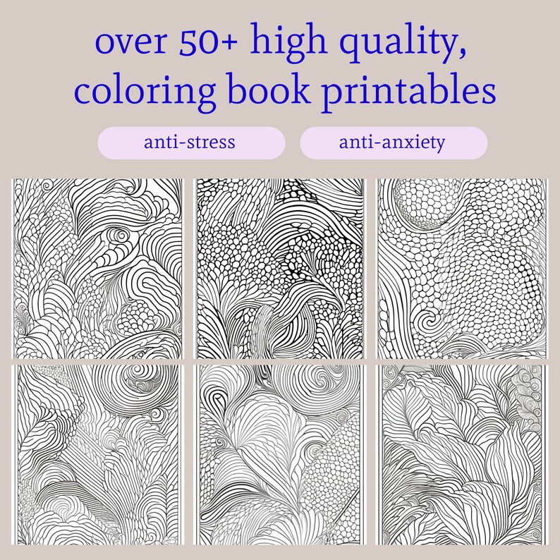 Anxiety Journal & Coloring Printables 90 Page Mega Bundle | Manage ...