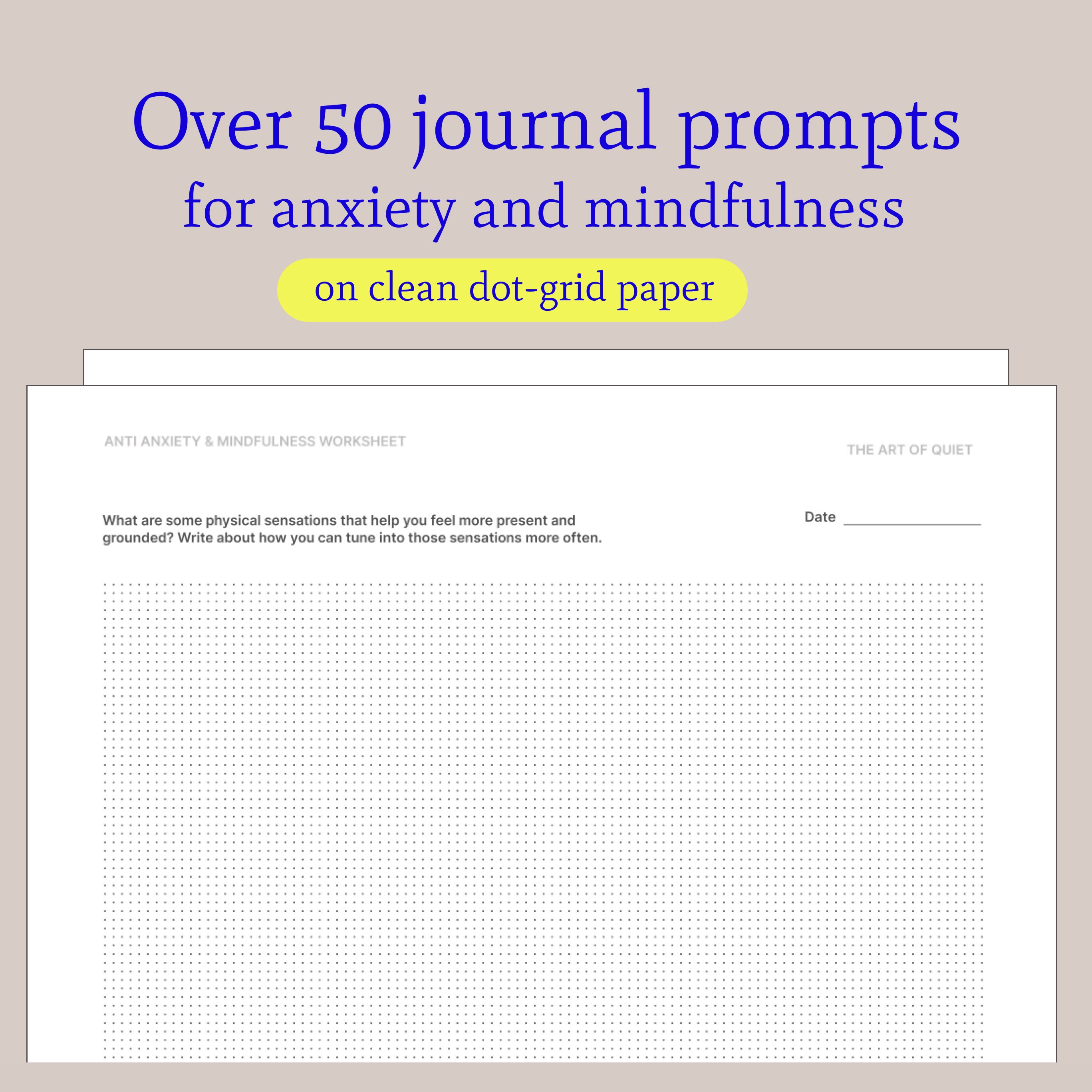 Anxiety Journal & Coloring Printables 90 Page Mega Bundle Manage ...