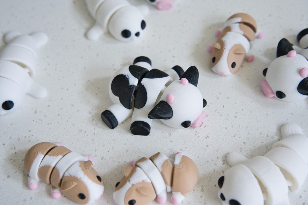 Articulated Animal Fidget Toy - Wiggly Critters Collection - 3D Printed Sensory Toy - Cute Desk ...