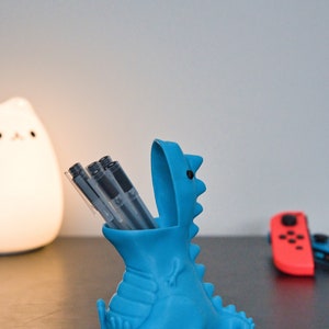 3D Printed Dinosaur Pencil Holder: Desk Organizer Gift - Etsy