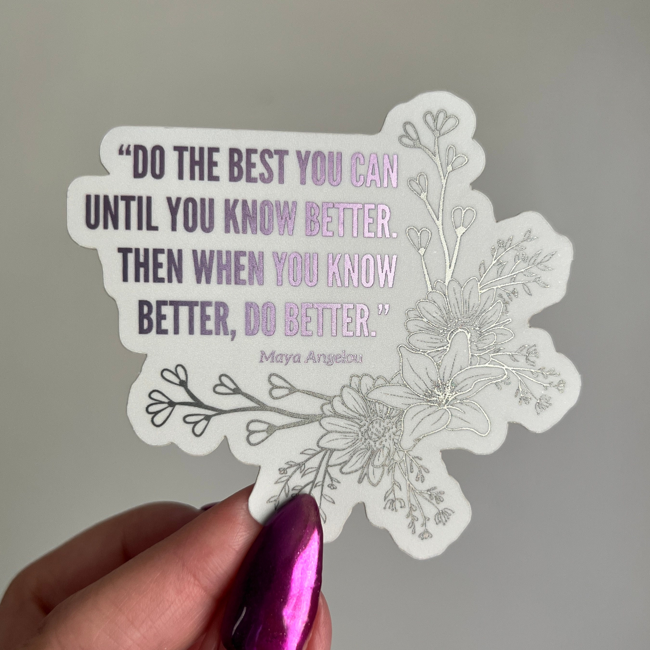 Maya Angelou Waterproof Die Cut Sticker Pack - Etsy