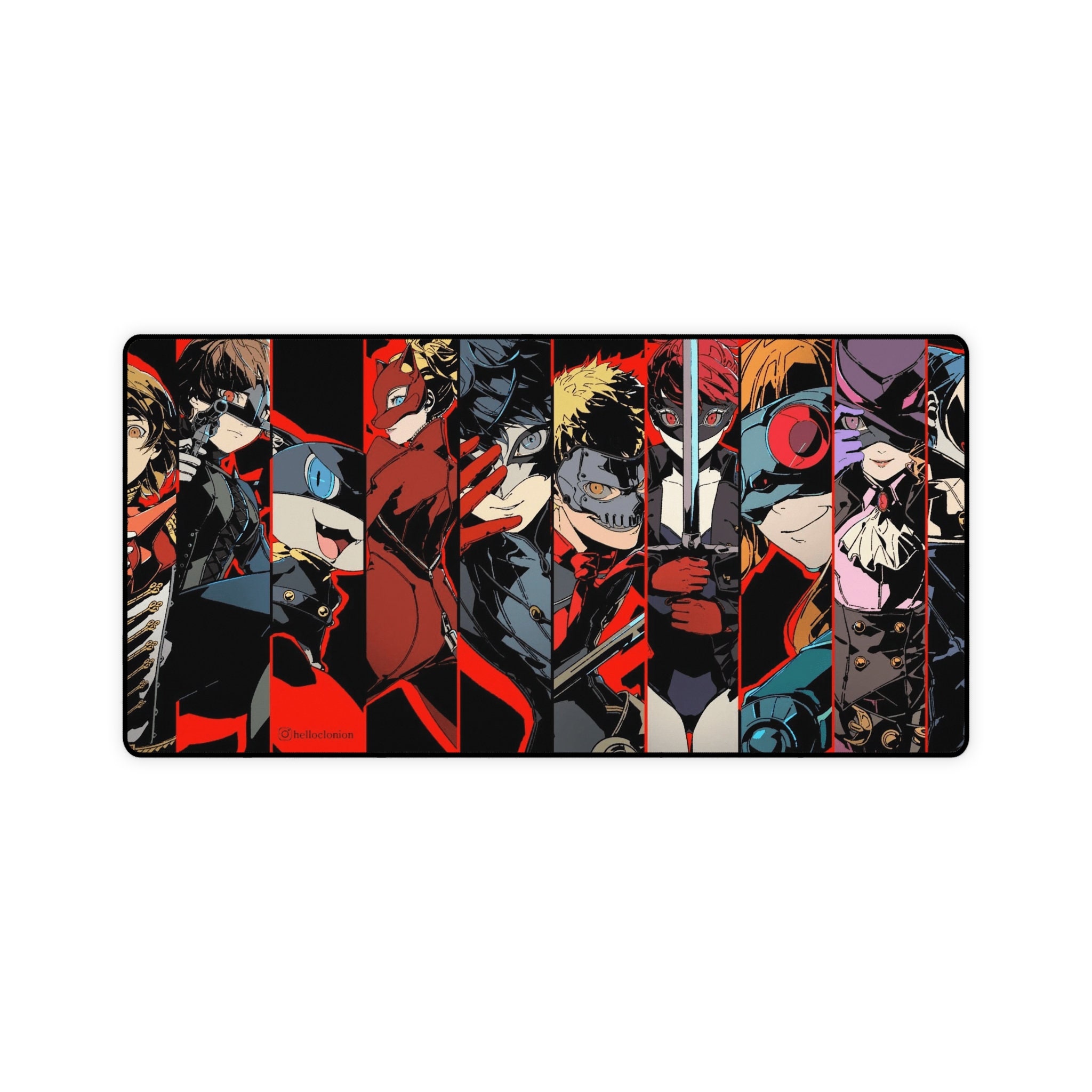 Persona 5 Video Game Anime Mouse Pad Desk Mats - Etsy