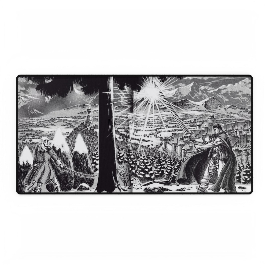 Guts Fighting Grifith Berserk Anime Manga Mousepad Desk Mats - Etsy