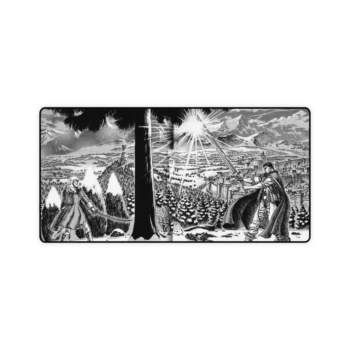 Guts Fighting Grifith Berserk Anime Manga XL Mousepad Desk Mats - Etsy