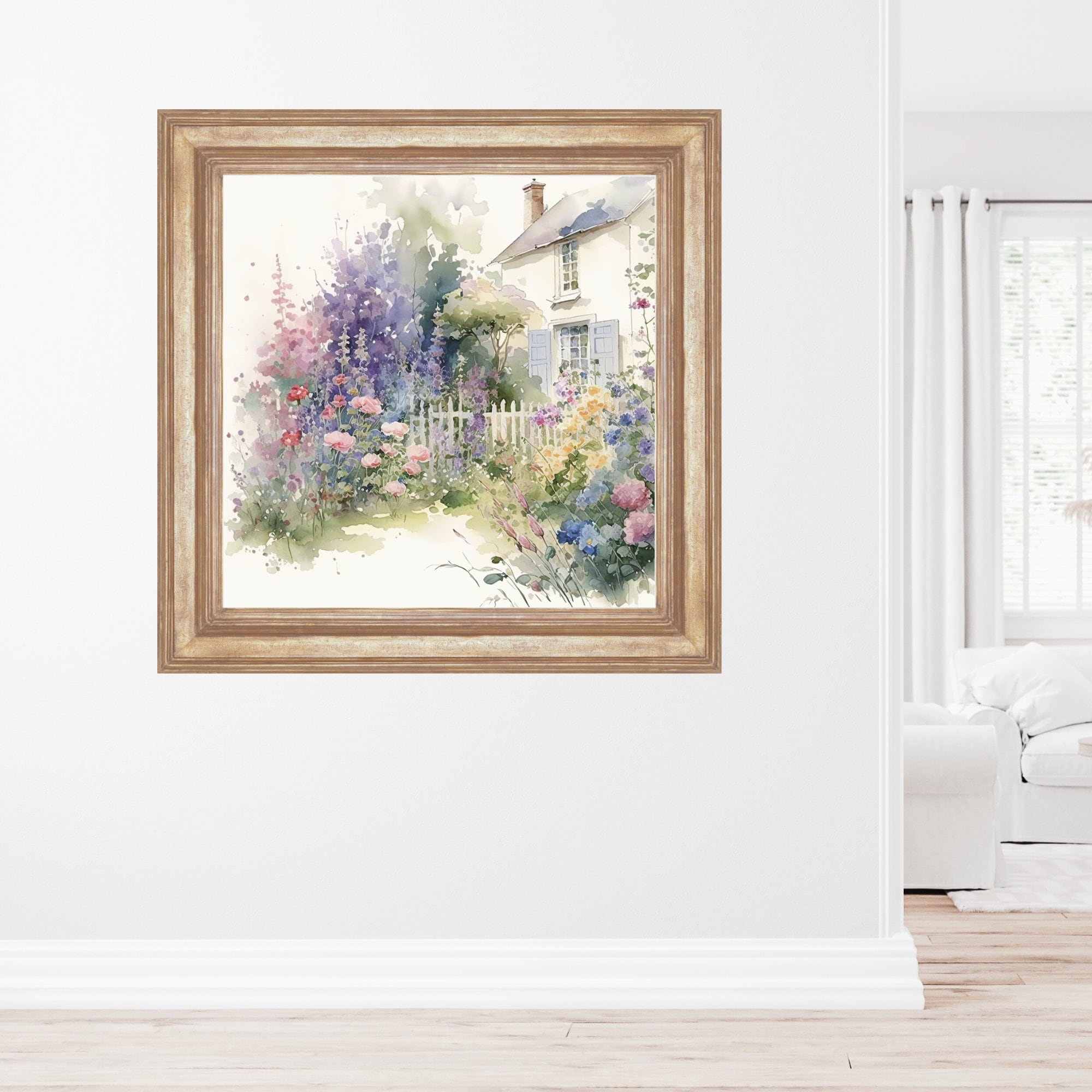 Garden Haven English Garden Instant Download | Watercolor Art Print ...
