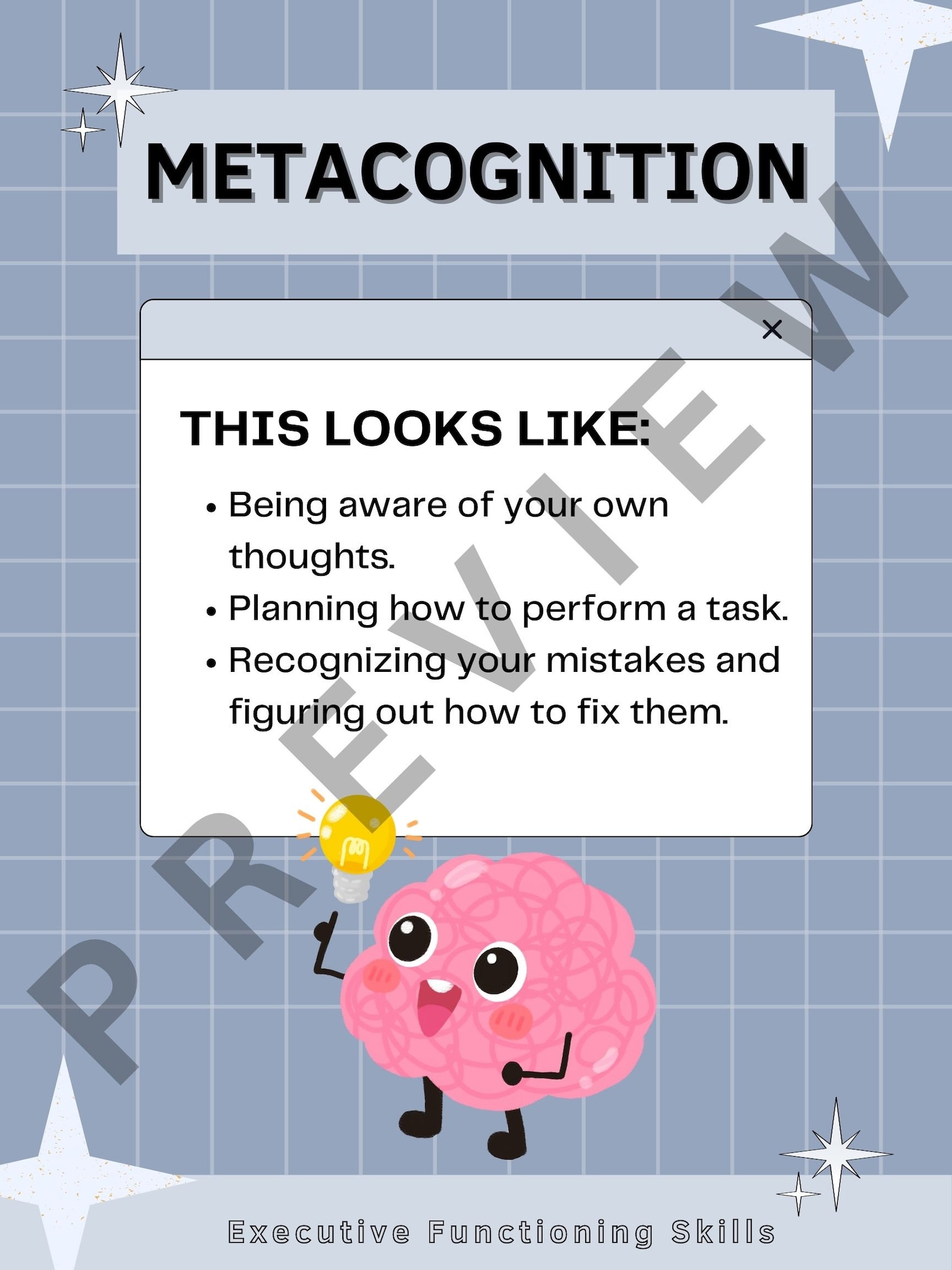 Executive Function Posters - Etsy