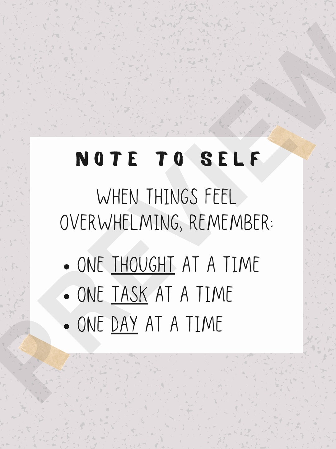 Note to Self - Motivational Poster - Etsy