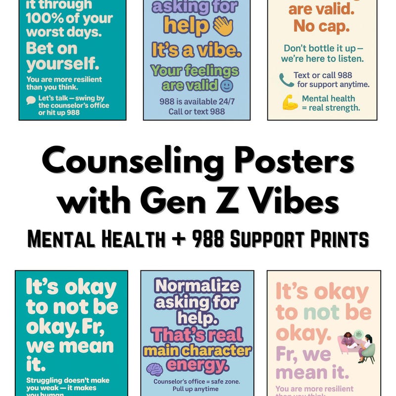 Counseling Posters - Etsy