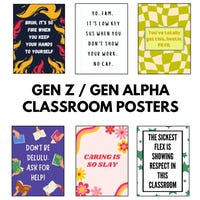 Gen Z Slang Classroom Posters (set 1) - Etsy Canada