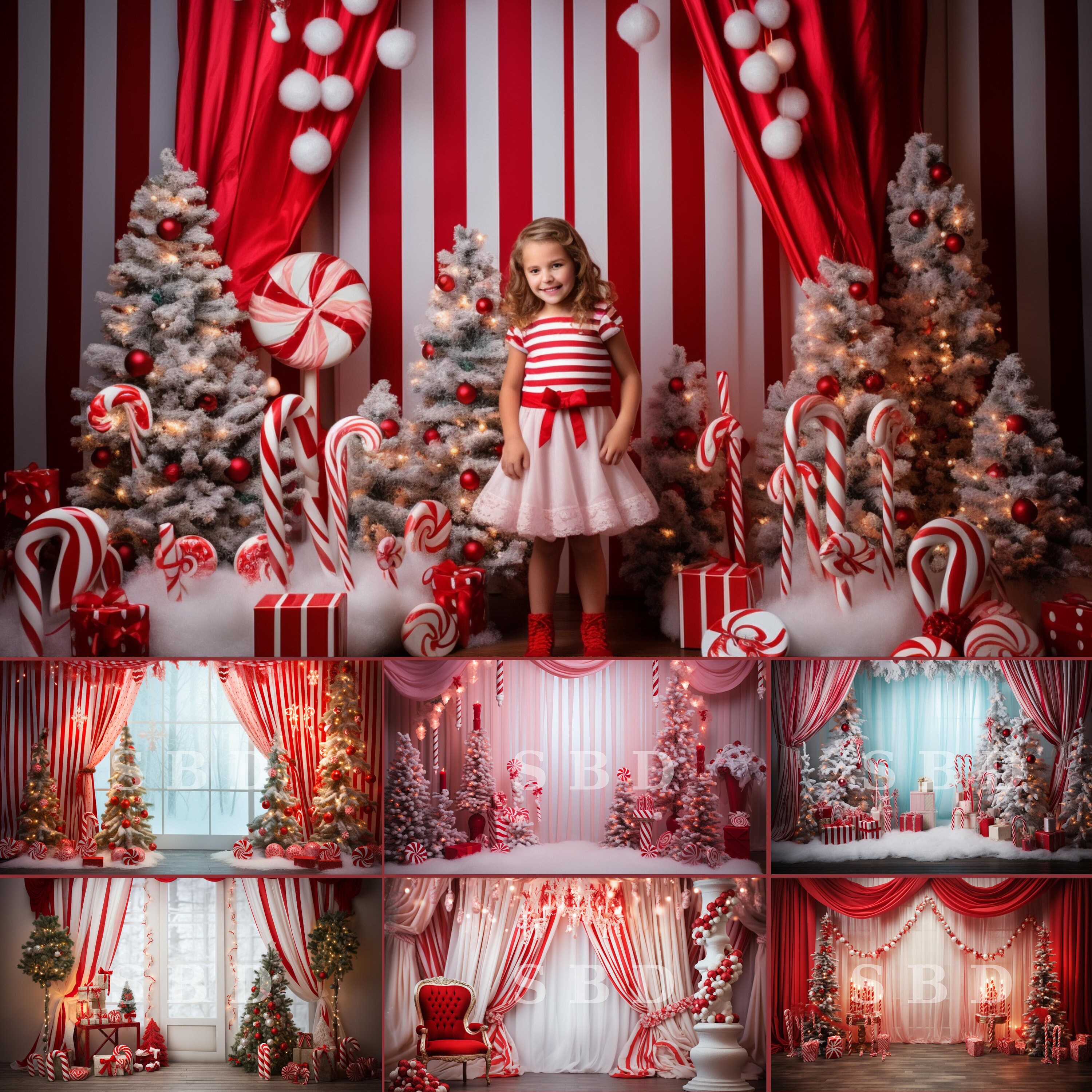 34x Christmas Digital Backdrops, Fine Art Textures, Floral Backdrops ...