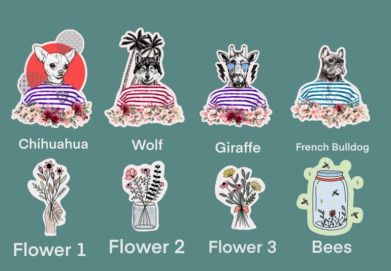 Sticker Mix and Match - Etsy