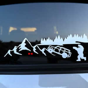 Sasquatch Ford Bronco Decal - Ford Decal - Ford Bronco Sticker - Big ...