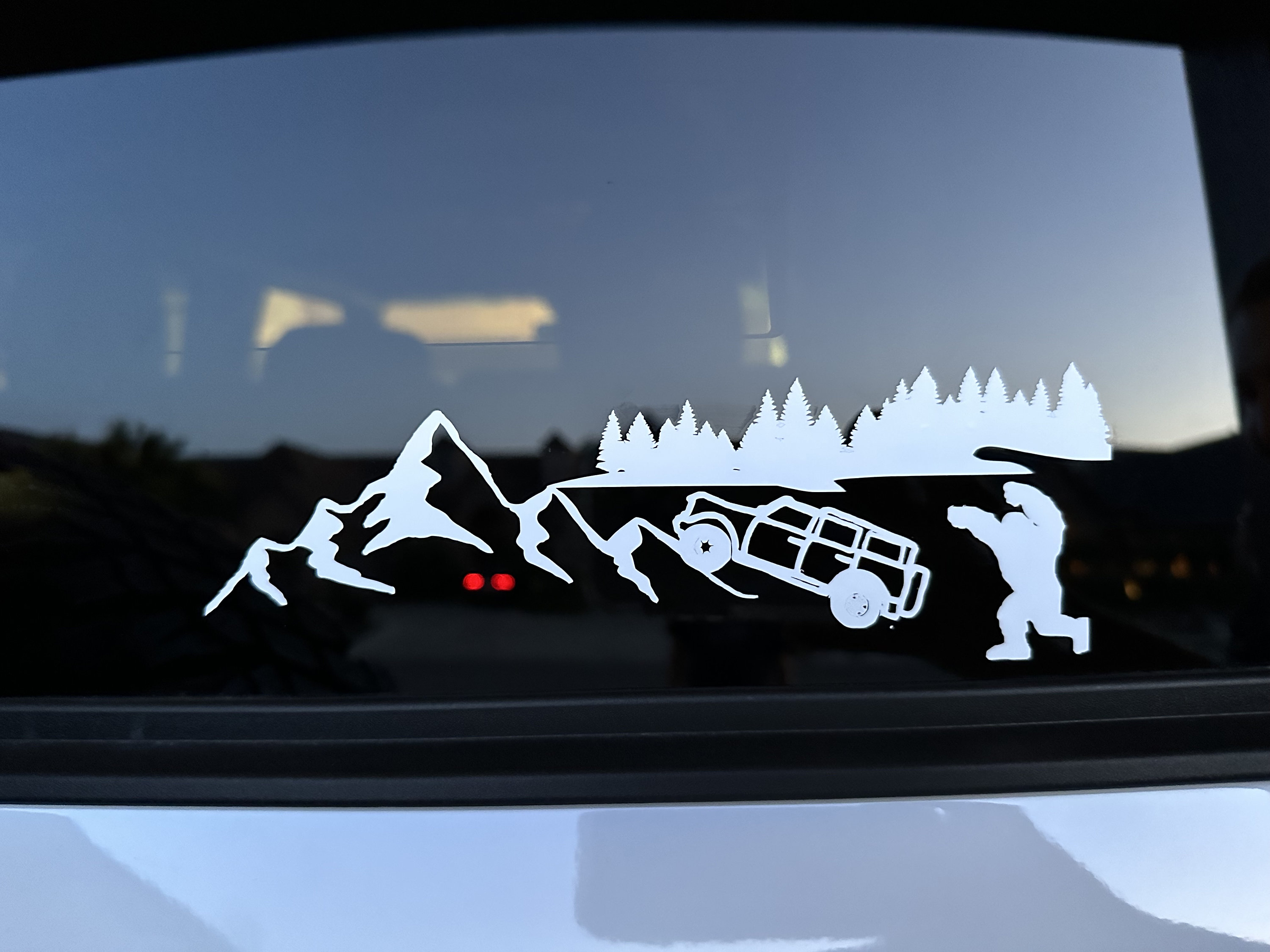 Sasquatch Ford Bronco Decal - Ford Decal - Ford Bronco Sticker - Big ...