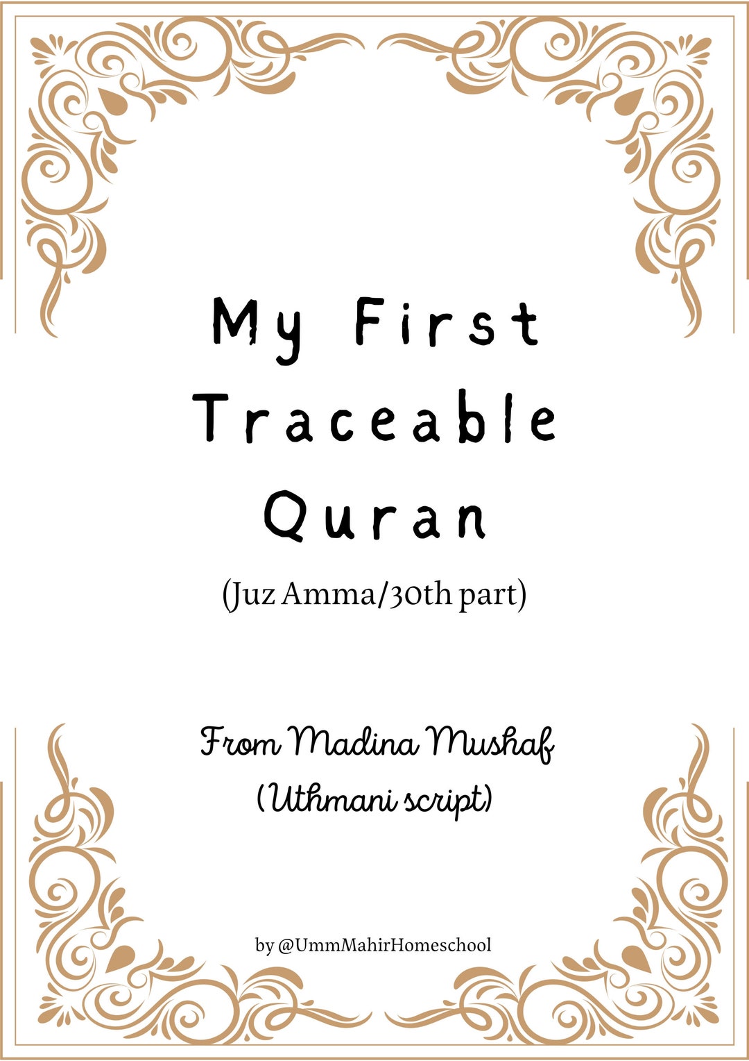 Traceable Quran Juz Amma PDF, 30th Tracing, Arabic Writing, Quran ...