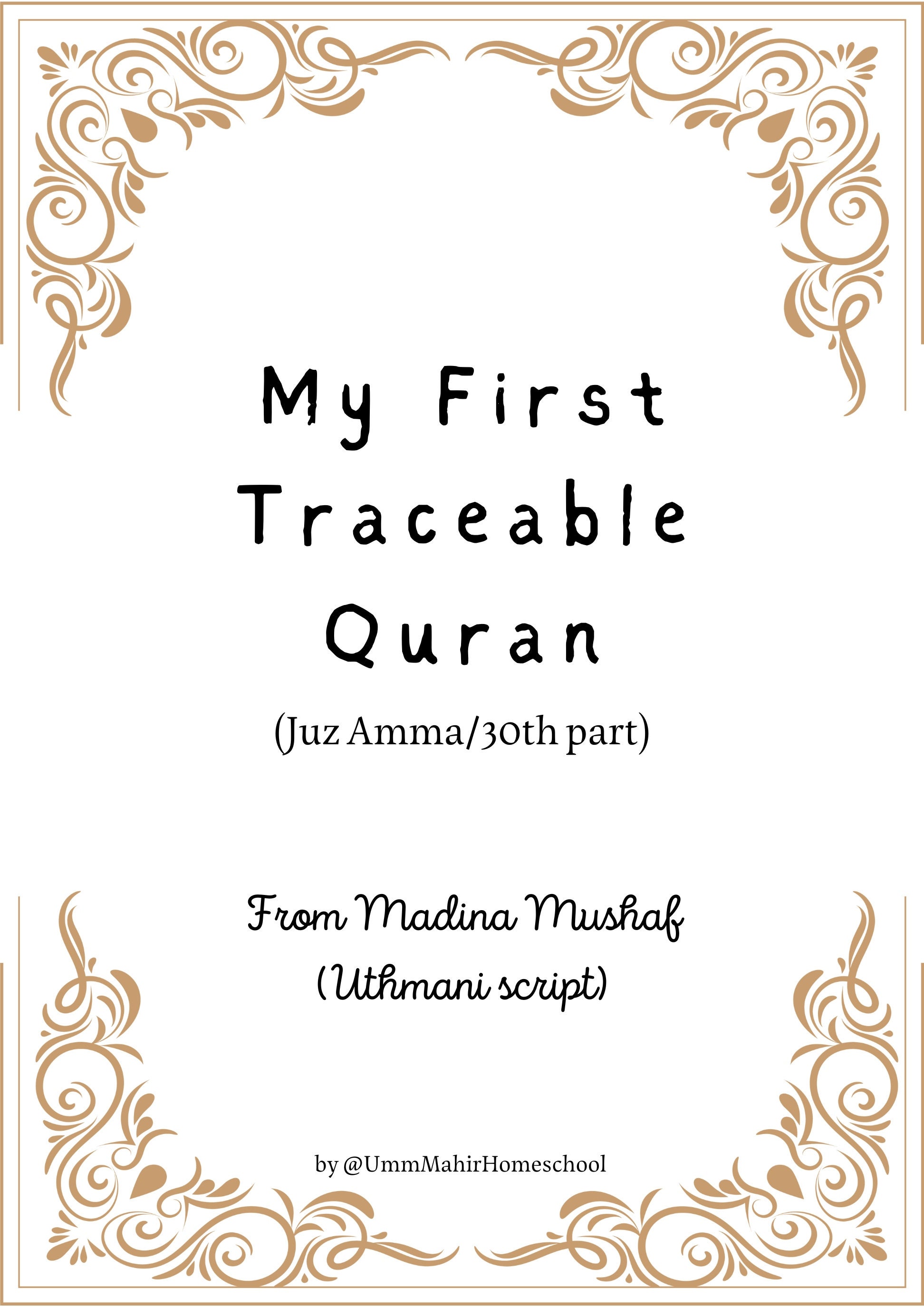 Traceable Quran Juz Amma PDF, 30th Tracing, Arabic Writing, Quran Journaling and Memorizing ...