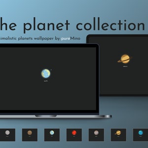 Minimalistic PC Wallpaper Collection | Planets Wallpaper | Pc/computer ...