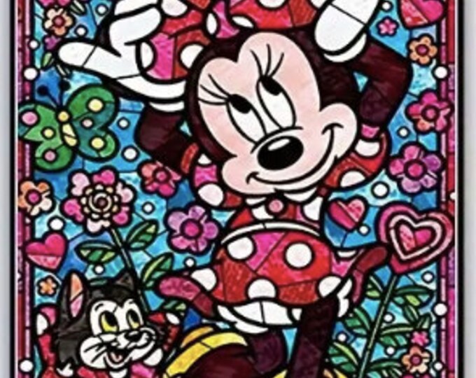 Beautiful Large DIY Diamond Painting Craft Kit, Minnie Mouse Stained ...