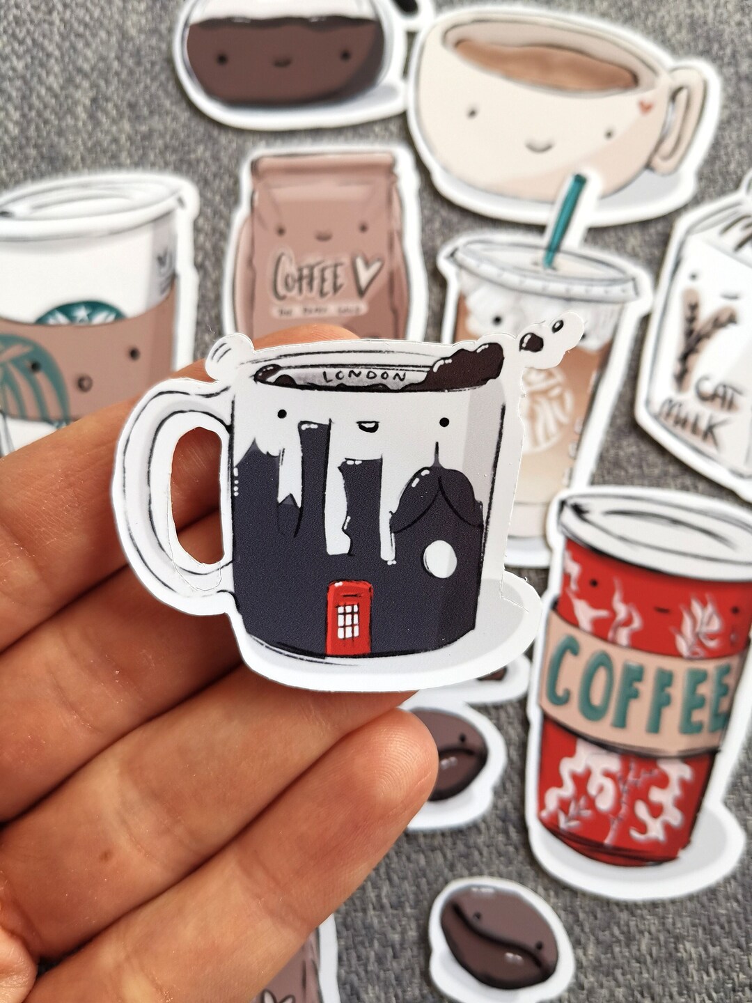 Coffee Lover Die Cut Sticker / Bullet Journal Stickers / Starbucks ...