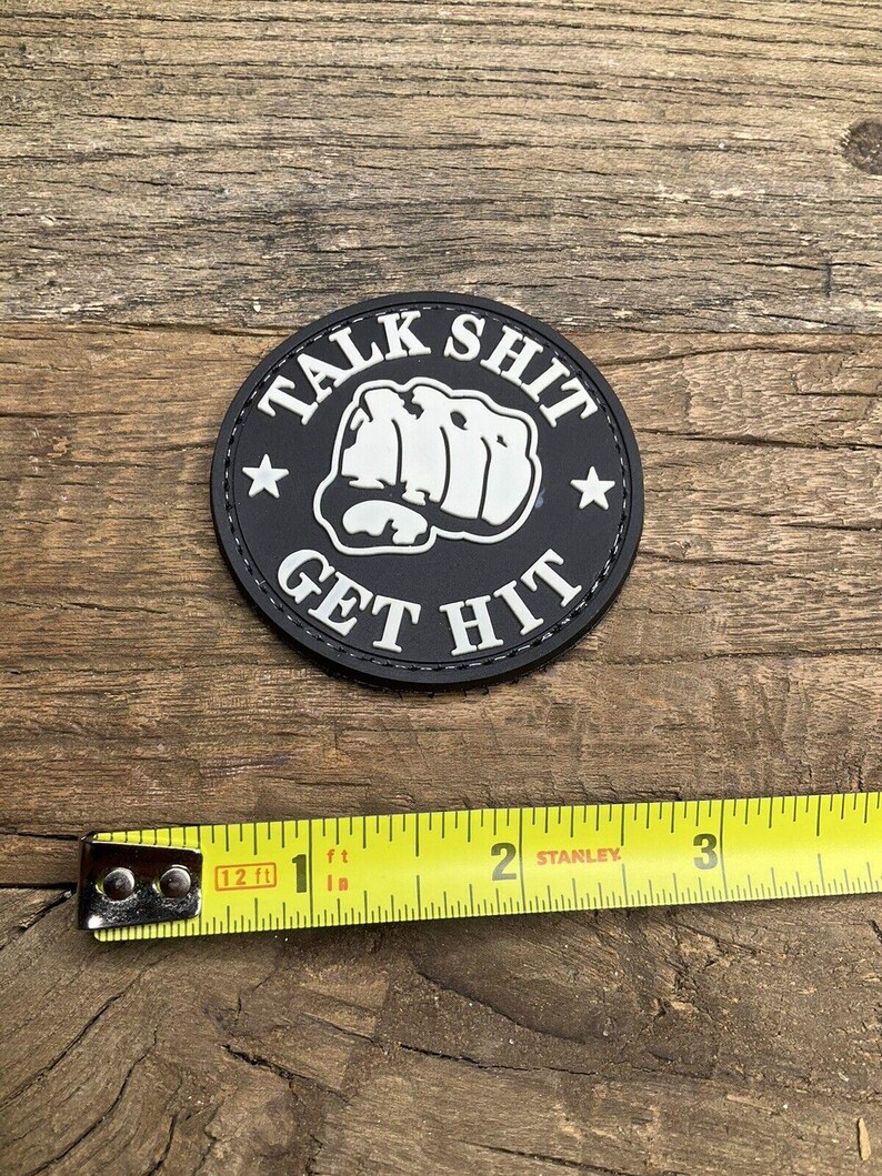 Patch PVC Tactical Morale HOOK-3D PVC Talk Sh1t Get Hit Funny - Etsy