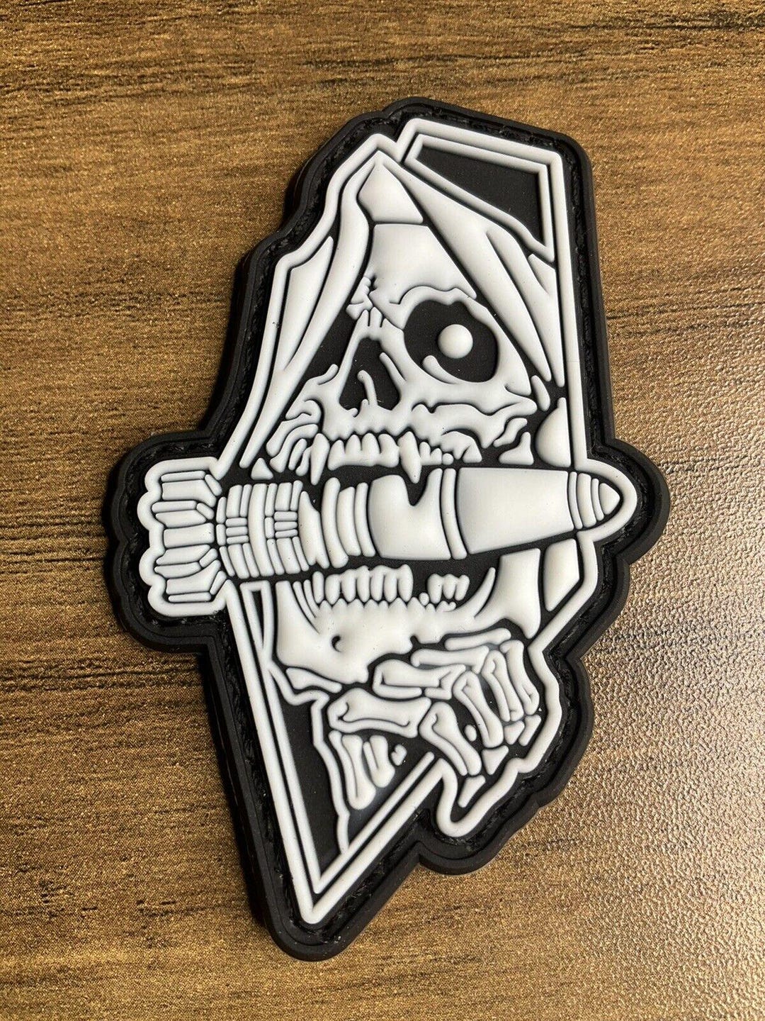 Grim Reaper Bomb Drone Air PVC Tactical Dark HOOK-3D PVC Rubber Glow in ...
