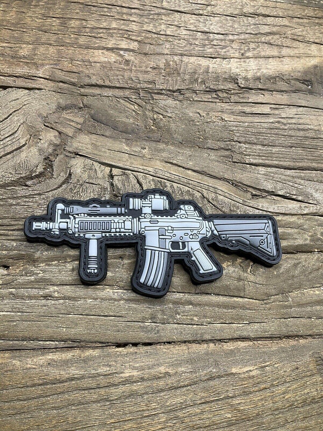 Patch PVC Tactical Hook-3d PVC Soldier AR-15 Assault Rifle Aimpoint ...