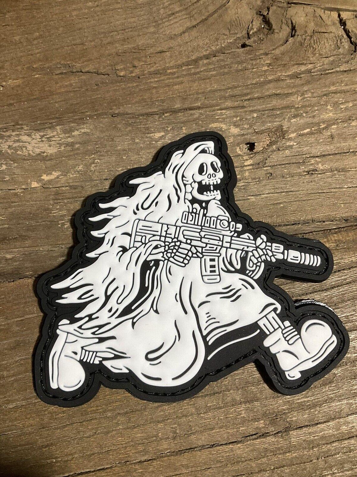 Patch PVC Tactical Morale Hook-3d PVC Grim Reaper AR Warrior Fighter - Etsy